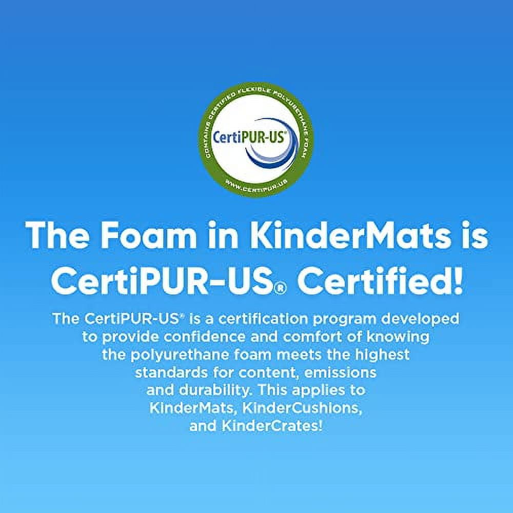 KinderMat, 1" Thick KinderMat, 4-Section Rest Mat, 45" x 19" x 1", Red ...