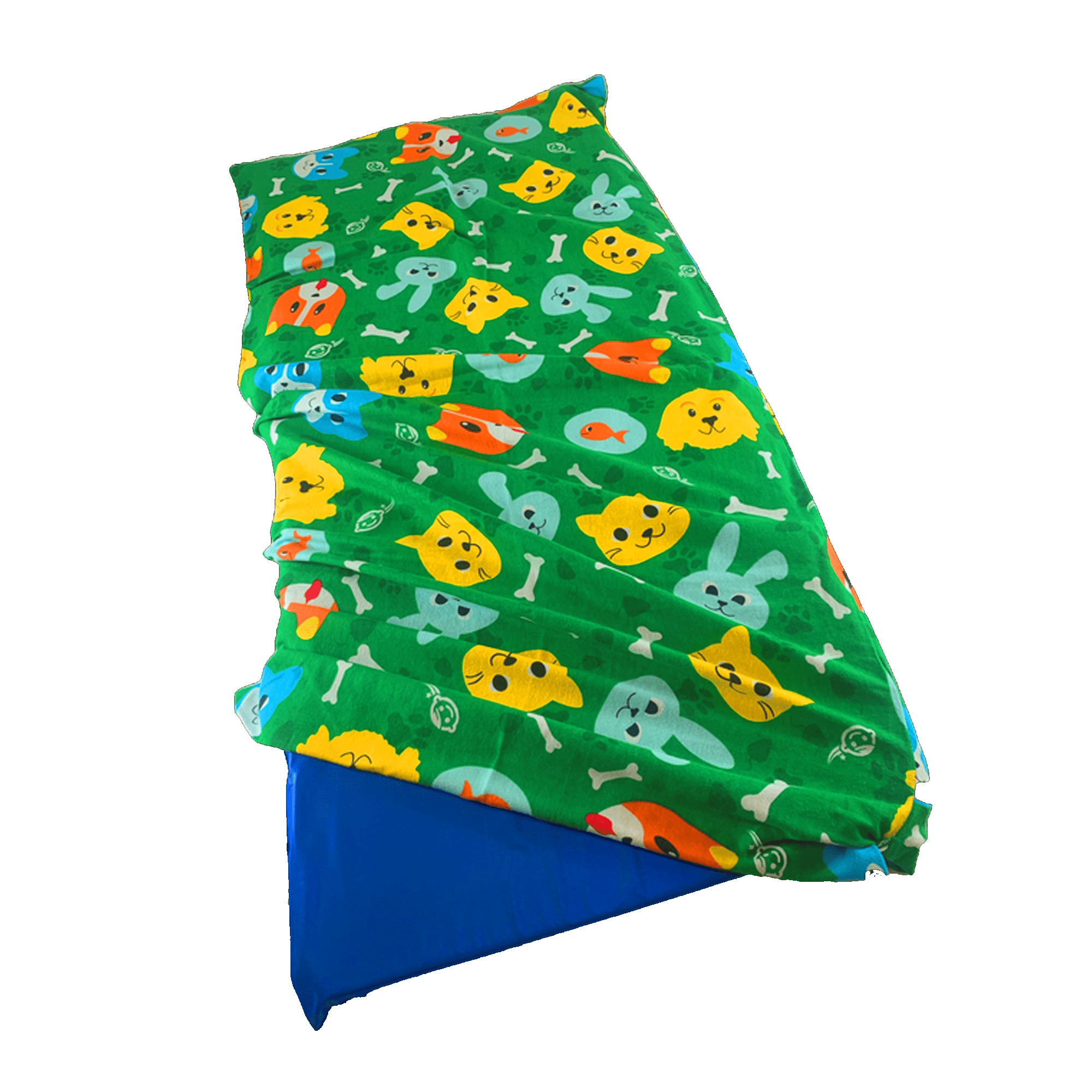 KinderMat Flannel Cotton Sheets, Full Nap Mat Cover, Pet Pals, 47" x 22 ...