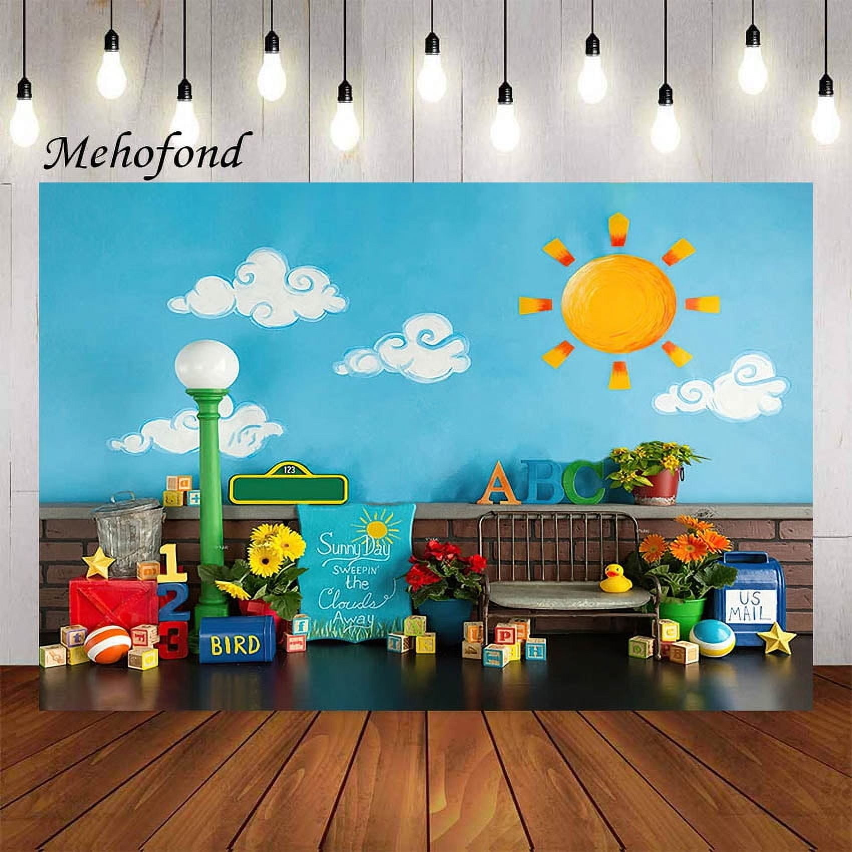 Kindergarten ABC Welcome Back to School Kids Birthday Party Portrait r ...