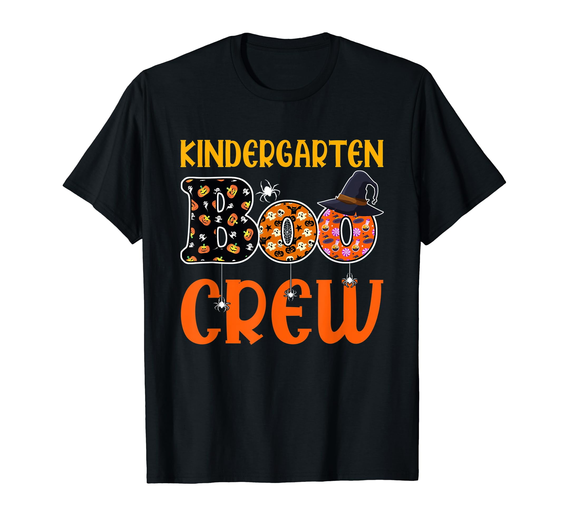 Kindergarten Boo Crew Halloween Kindergarten Teacher Student T-Shirt ...