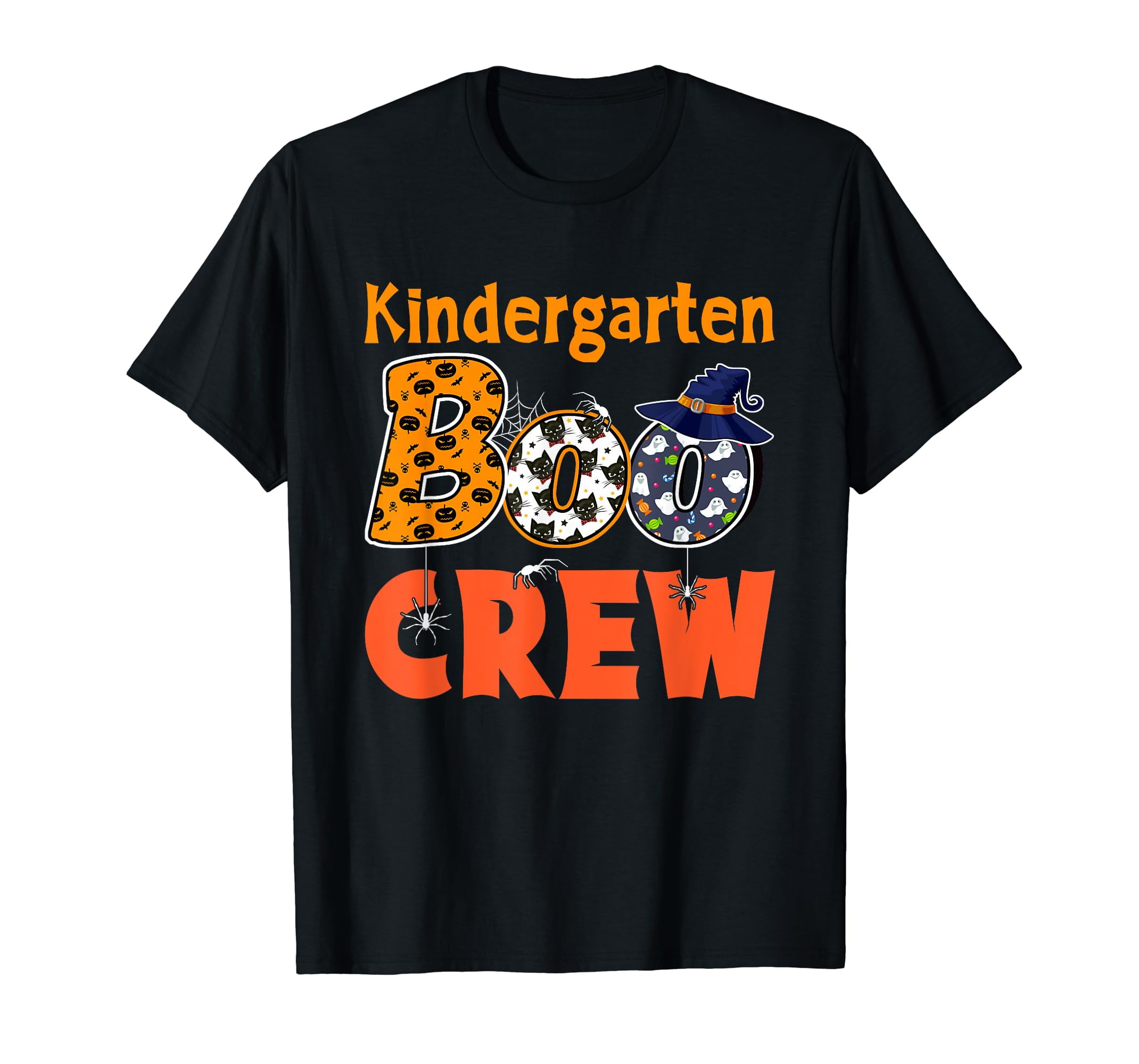 Kindergarten Boo Crew Kinder Teacher Student Halloween T-Shirt ...