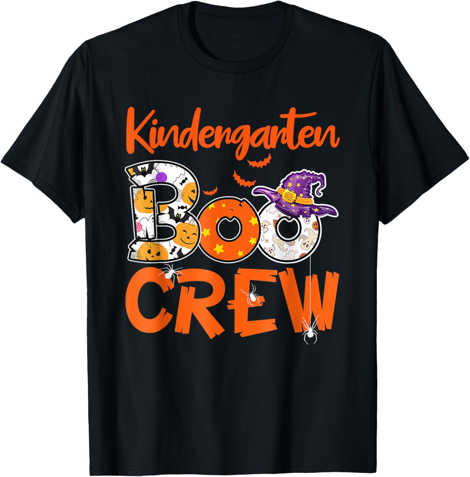 Kindergarten Boo Crew Teachers Students Halloween Costume T-Shirt ...