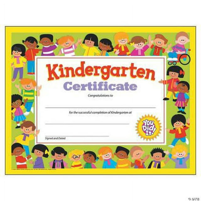 Kindergarten Certificate, Birthday, Stationery, 30 Pieces - Walmart.com