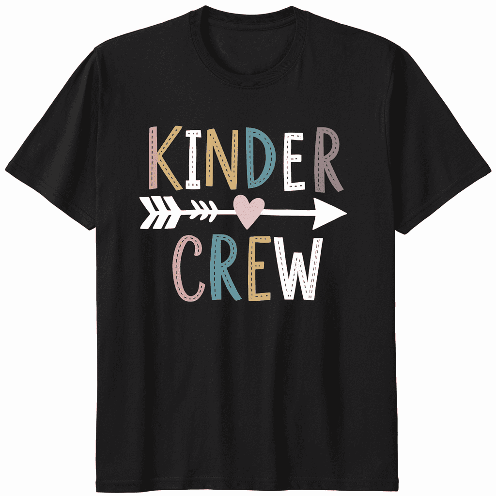 Kindergarten Crew Teacher Classroom Fun Tee - Walmart.com