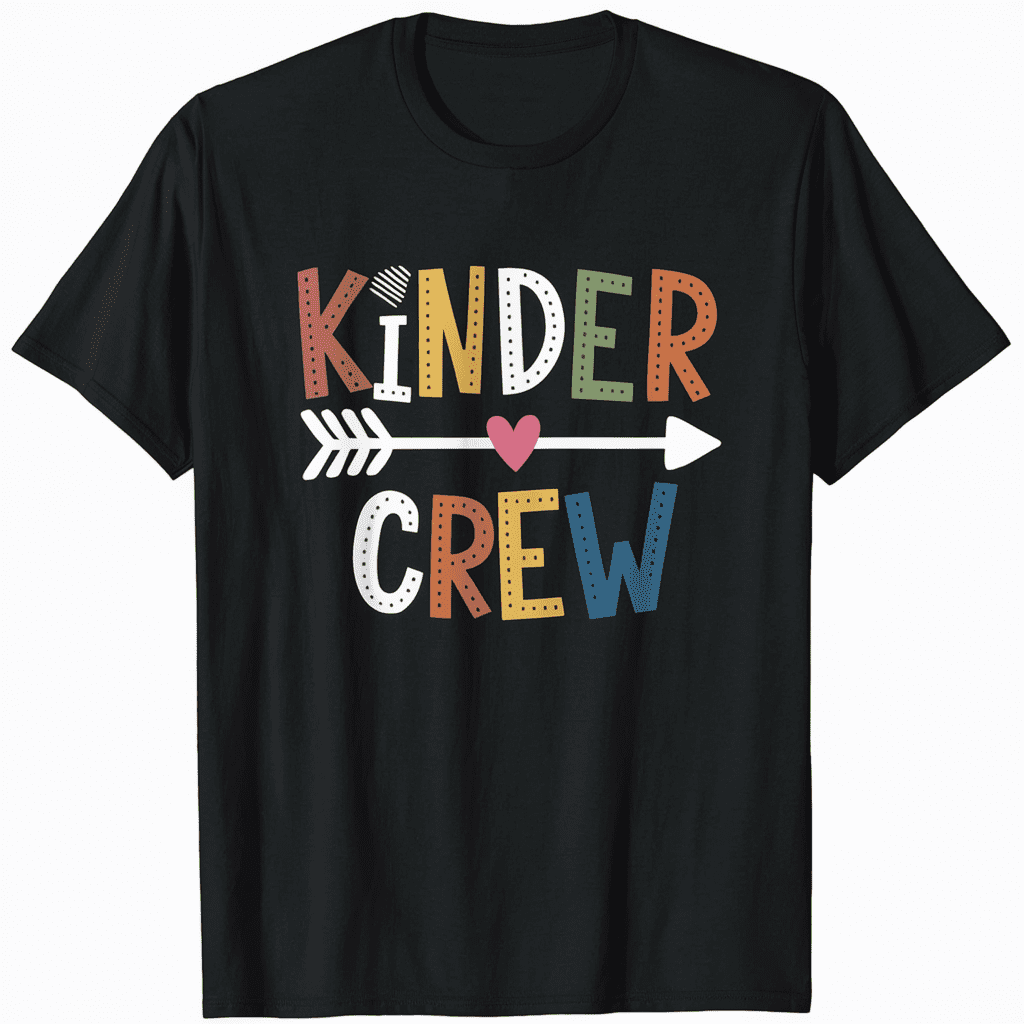 Kindergarten Crew Teacher Teaching Squad Tee - Walmart.com