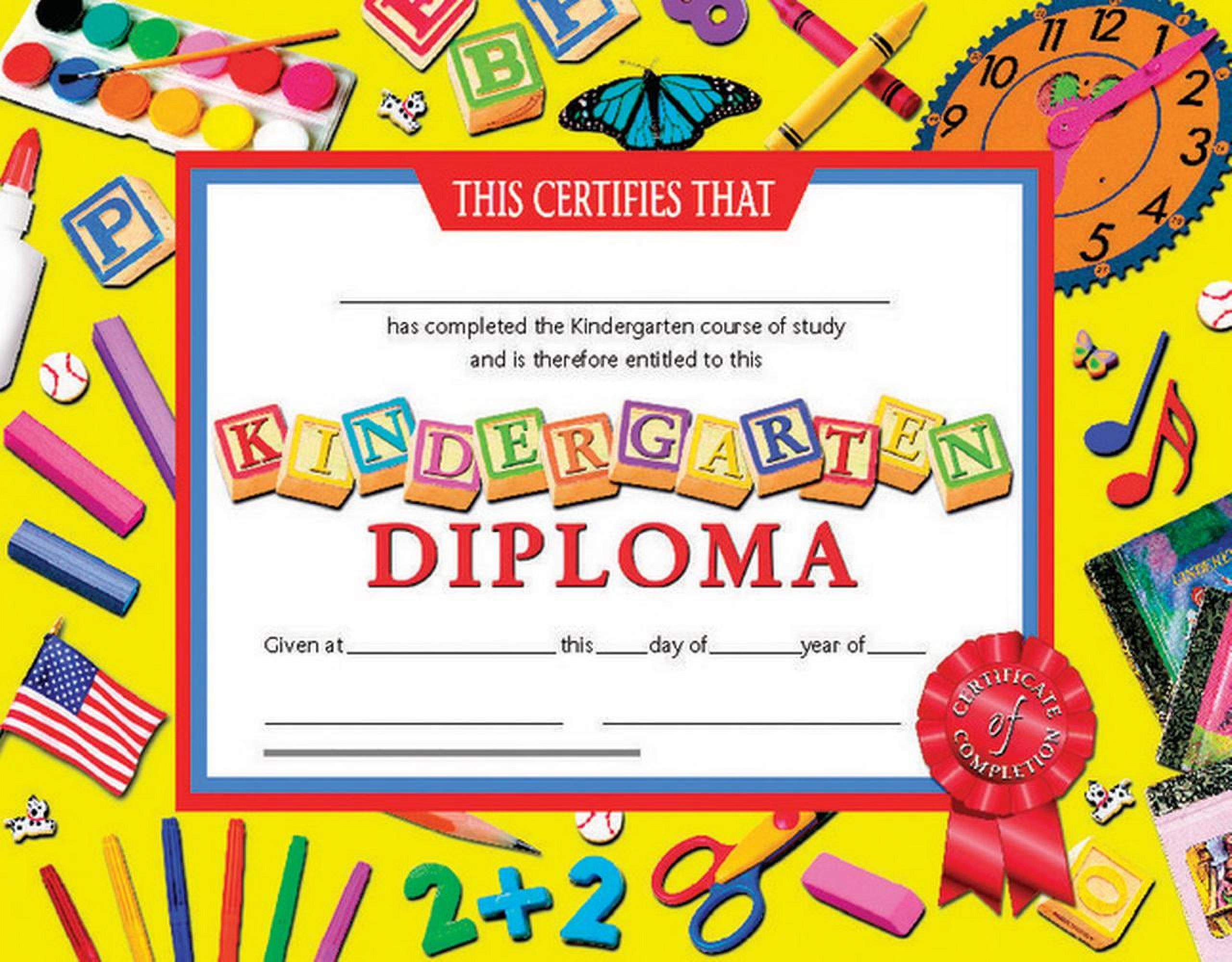 Kindergarten Diploma, 8.5" x 11", Pack of 30 | Bundle of 5 - Walmart.com