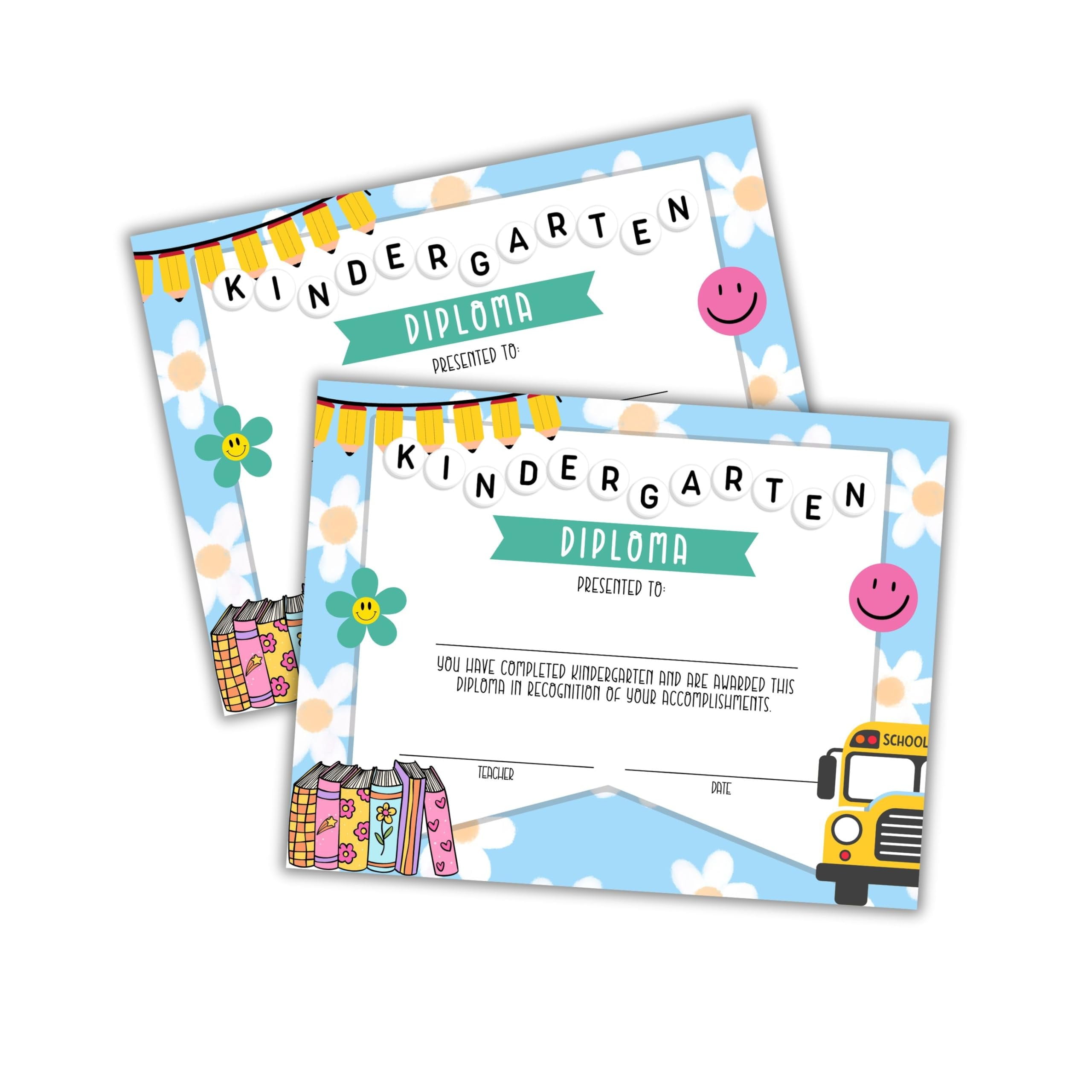 Kindergarten Diploma Graduation Certificate 30pk 8.5x11 Friendship ...
