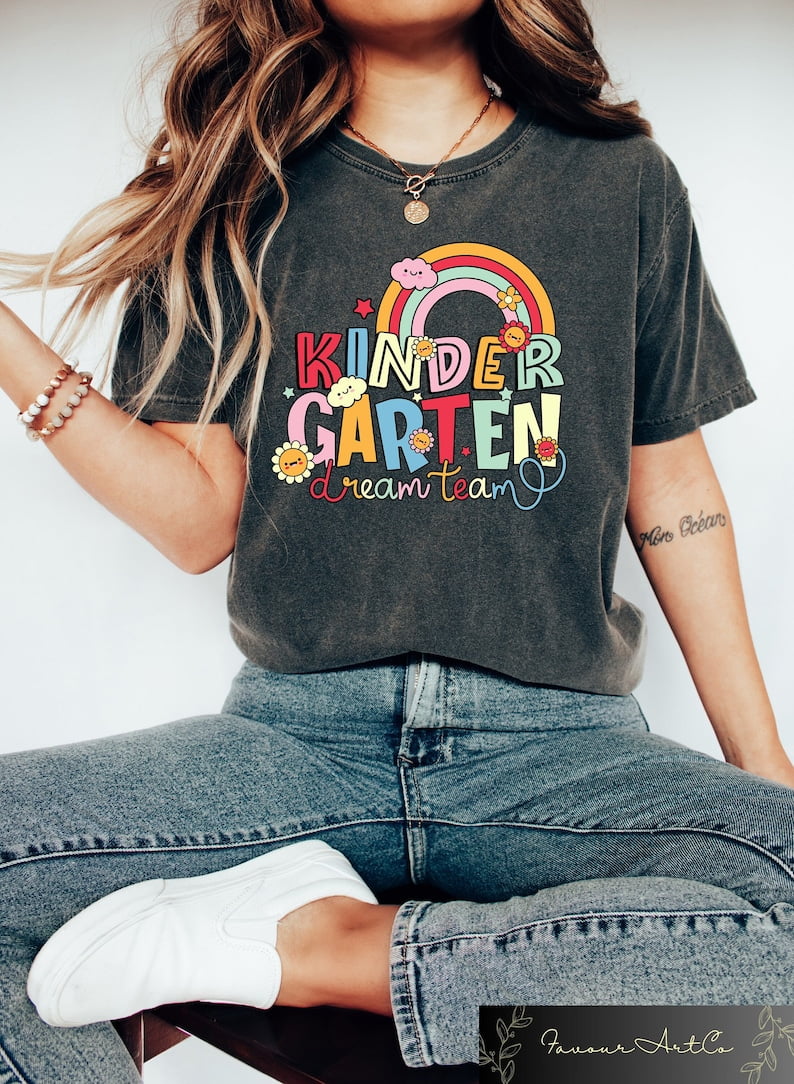 Kindergarten Dream Team Shirt, Best Kindergarten Teacher Shirt, First ...