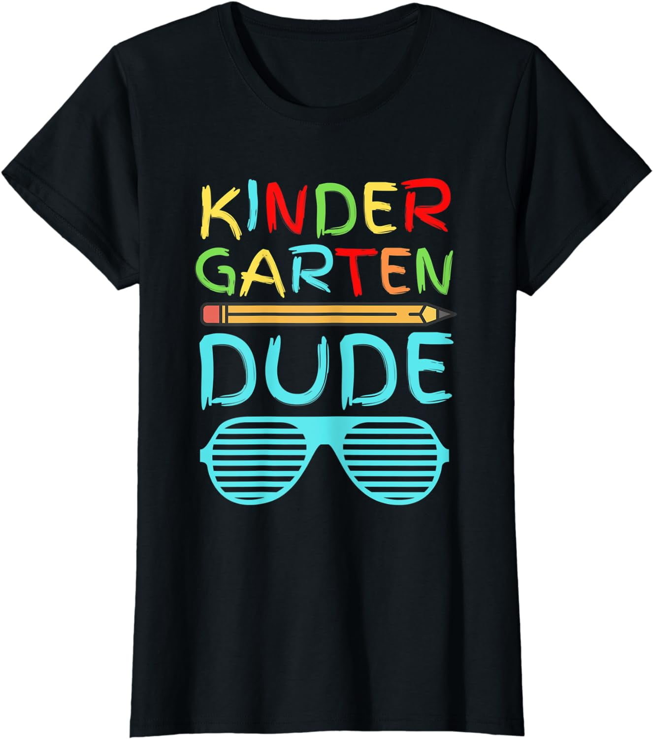 Kindergarten Dude Shirt Funny Pencil First Day School Blue T-Shirt - Walmart.com