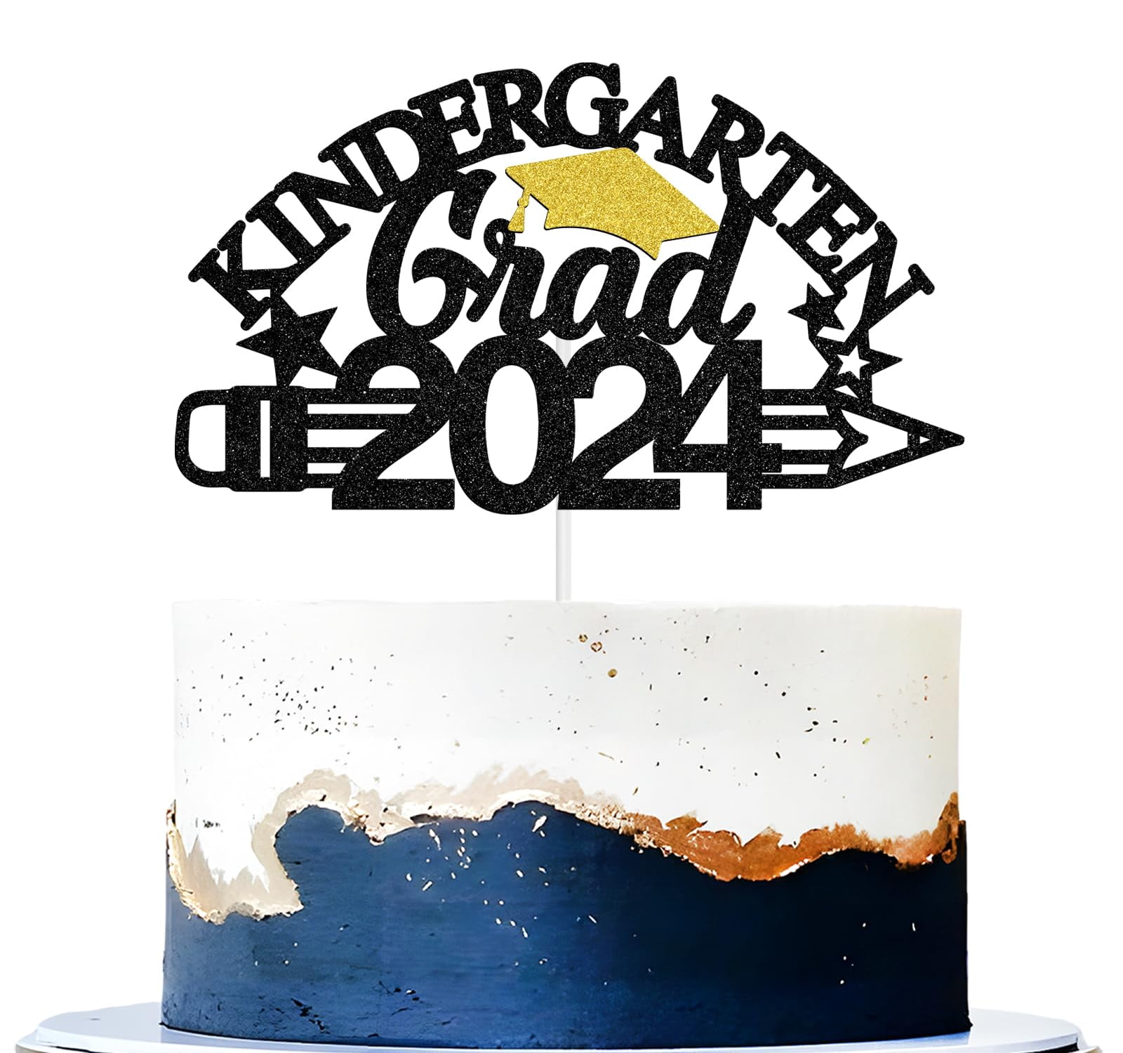 Kindergarten Grad 2024TRDN Cake Topper, Out Pre-k Grad,Preschool Grad ...