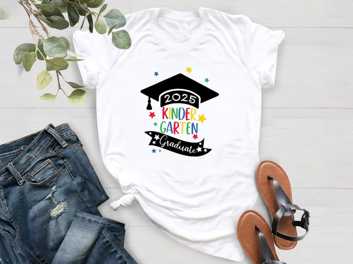 Kindergarten Grad Shirt, Kindergarten 2025 Graduate, Teacher Graduation ...