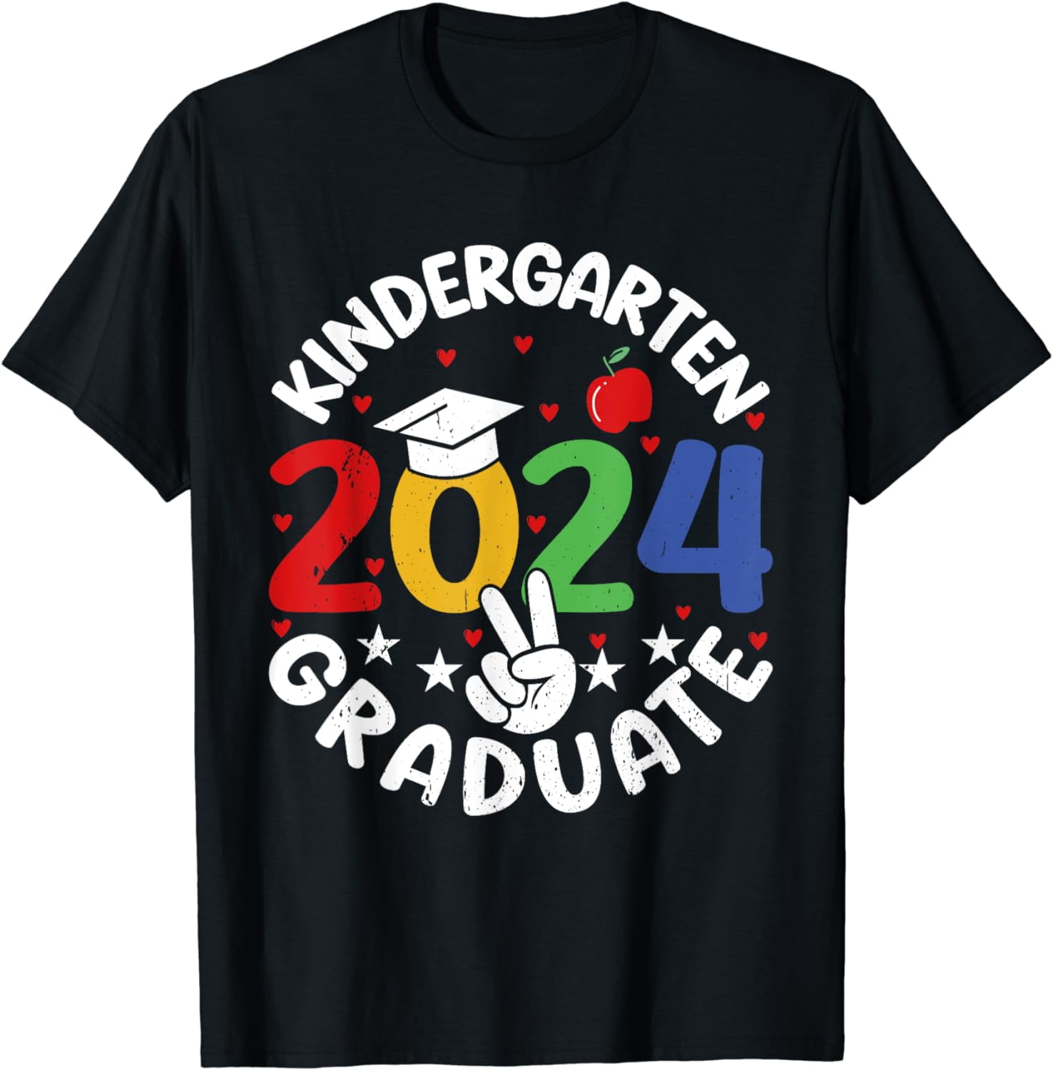 Kindergarten Graduate 2024 Graduation Last Day Of School T-Shirt ...