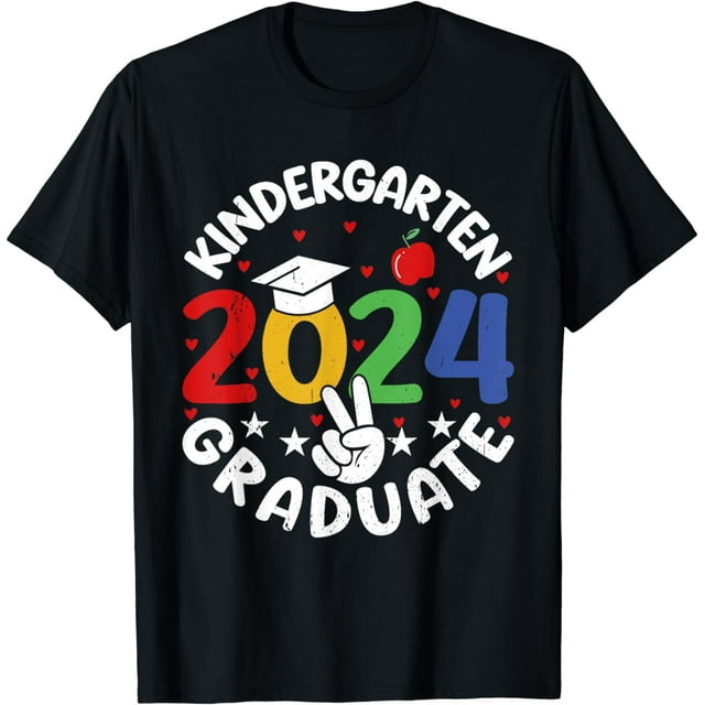 Kindergarten Graduate 2024 Graduation Last Day Of School T-Shirt ...