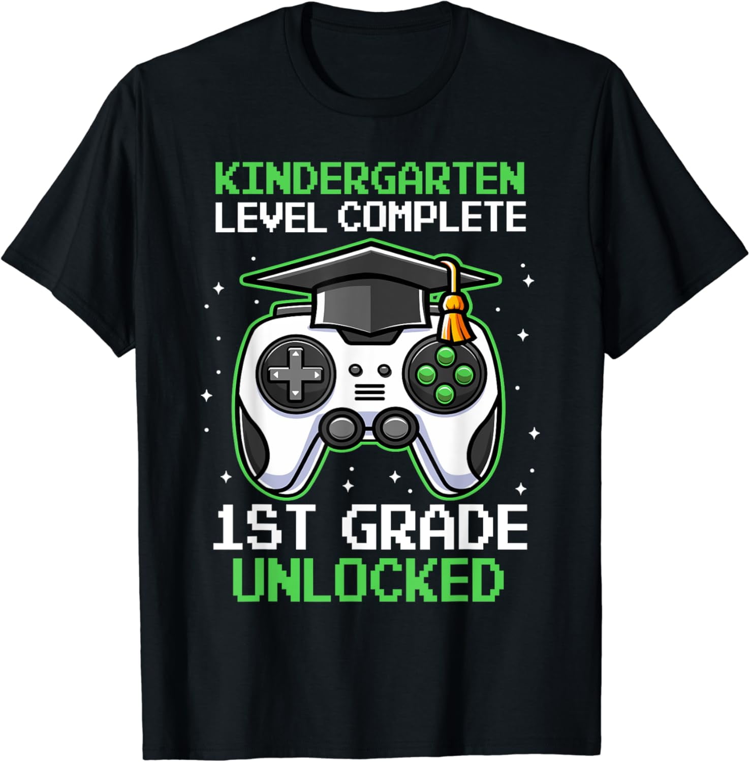 Kindergarten Graduation 1st Grade Unlocked Gamer Boys Kids T-Shirt ...