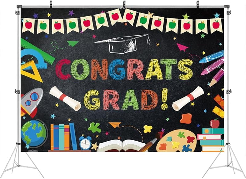 Kindergarten Graduation Backdrop for Kids Class of 2025 Preschool ...
