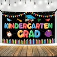 Kindergarten Graduation Backdrop, Kindergarten Graduation Banner Kinder ...