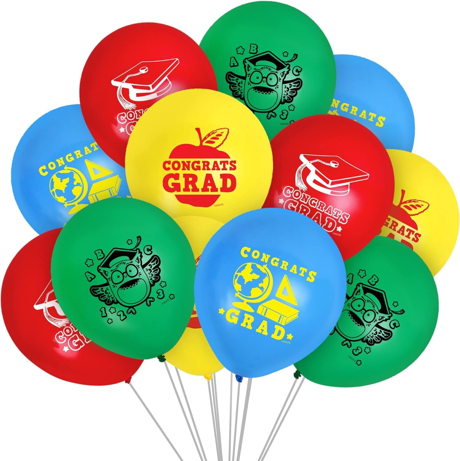 Kindergarten Graduation Balloon Bouquet 12 Pack - Kindergarten ...
