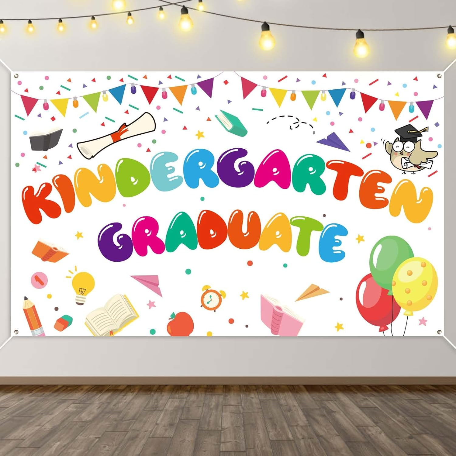 Kindergarten Graduation Banner, 71x43 inches 2024 Preschool Graduation ...