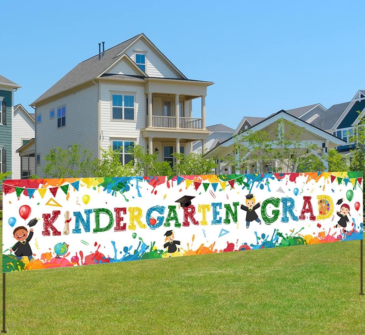 Kindergarten Graduation Banner-Preschool Graduation Party Decor ...