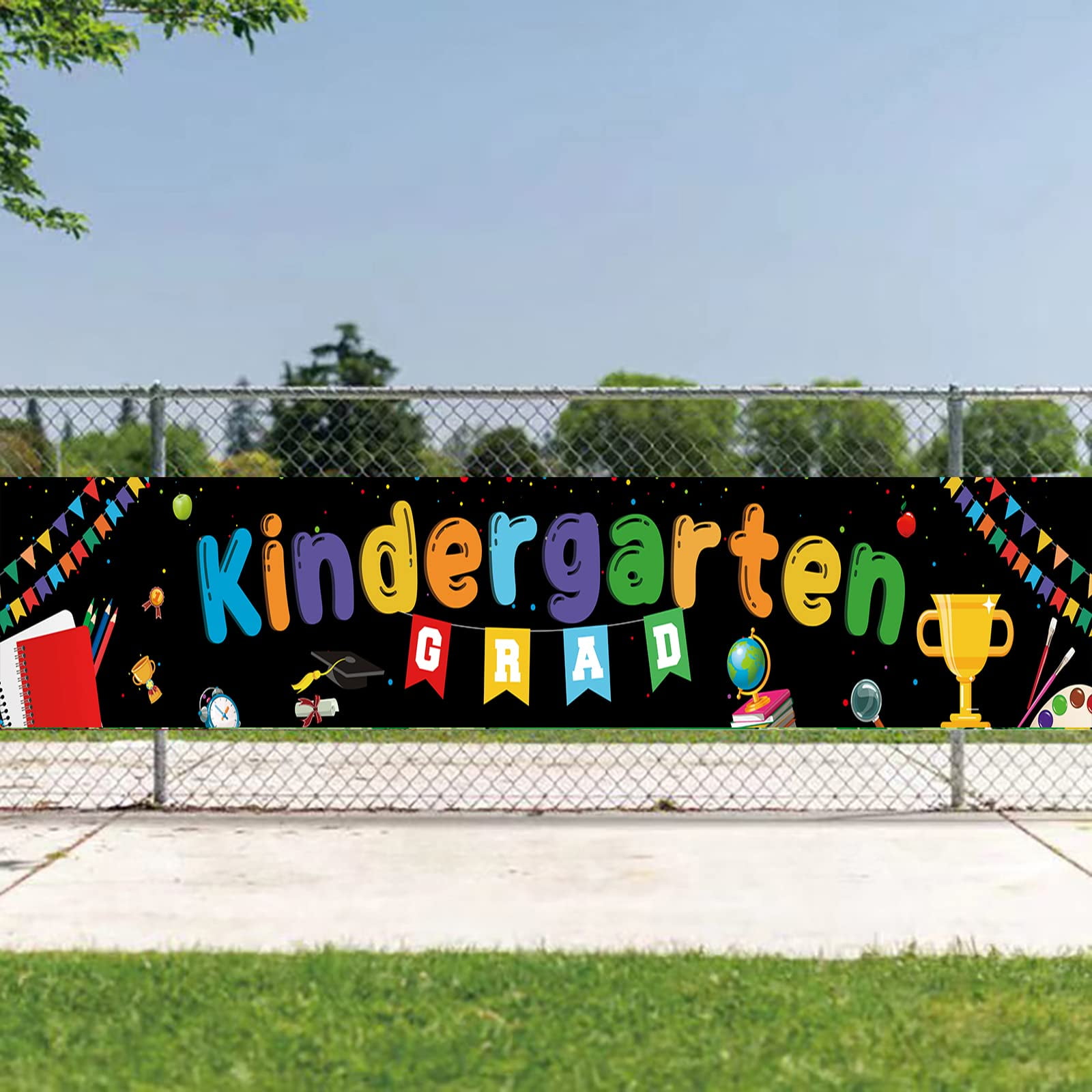 Kindergarten Graduation Banner Preschool Yard Sign 2023 for Kids ...
