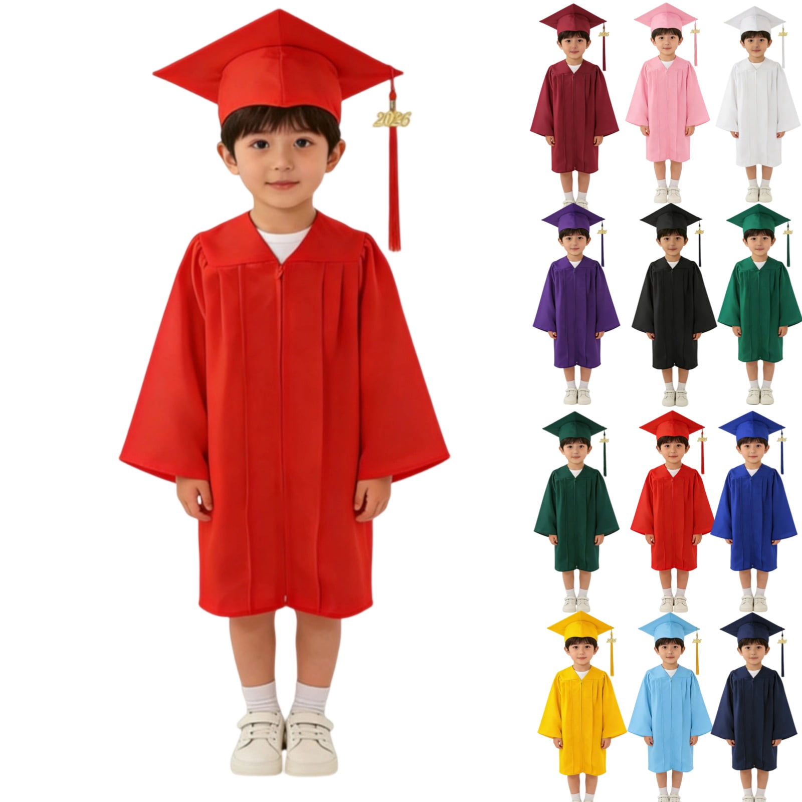 Kindergarten Graduation Cap and Gown for Kids Girls Boys Size 10-12 ...