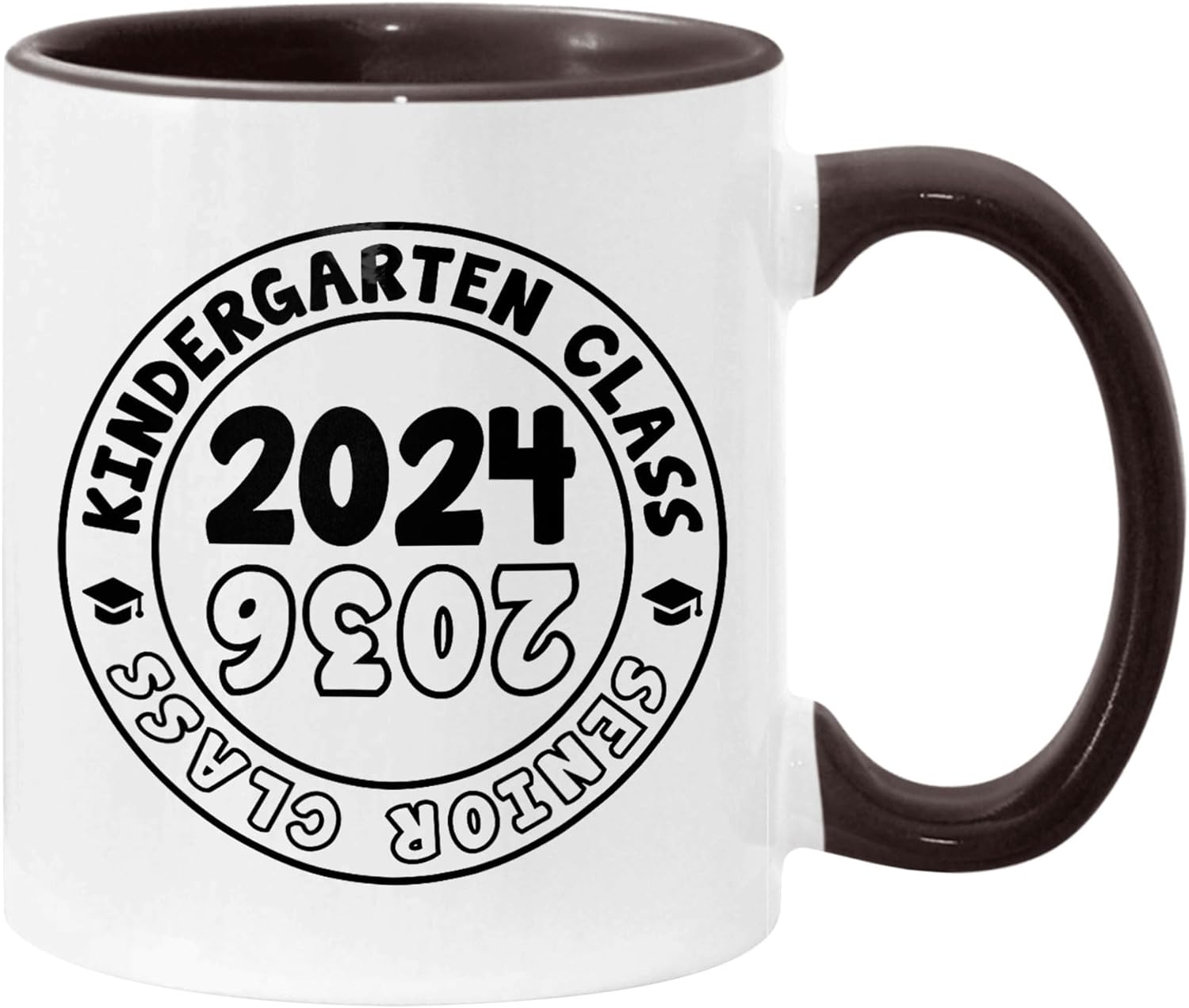 Kindergarten Graduation Class Of 1 Senior Class of 1 Cup 11oz Accent ...