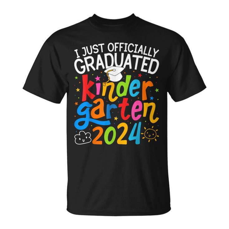 Kindergarten Graduation Officially Graduated Class Of 2024 T-Shirt ...