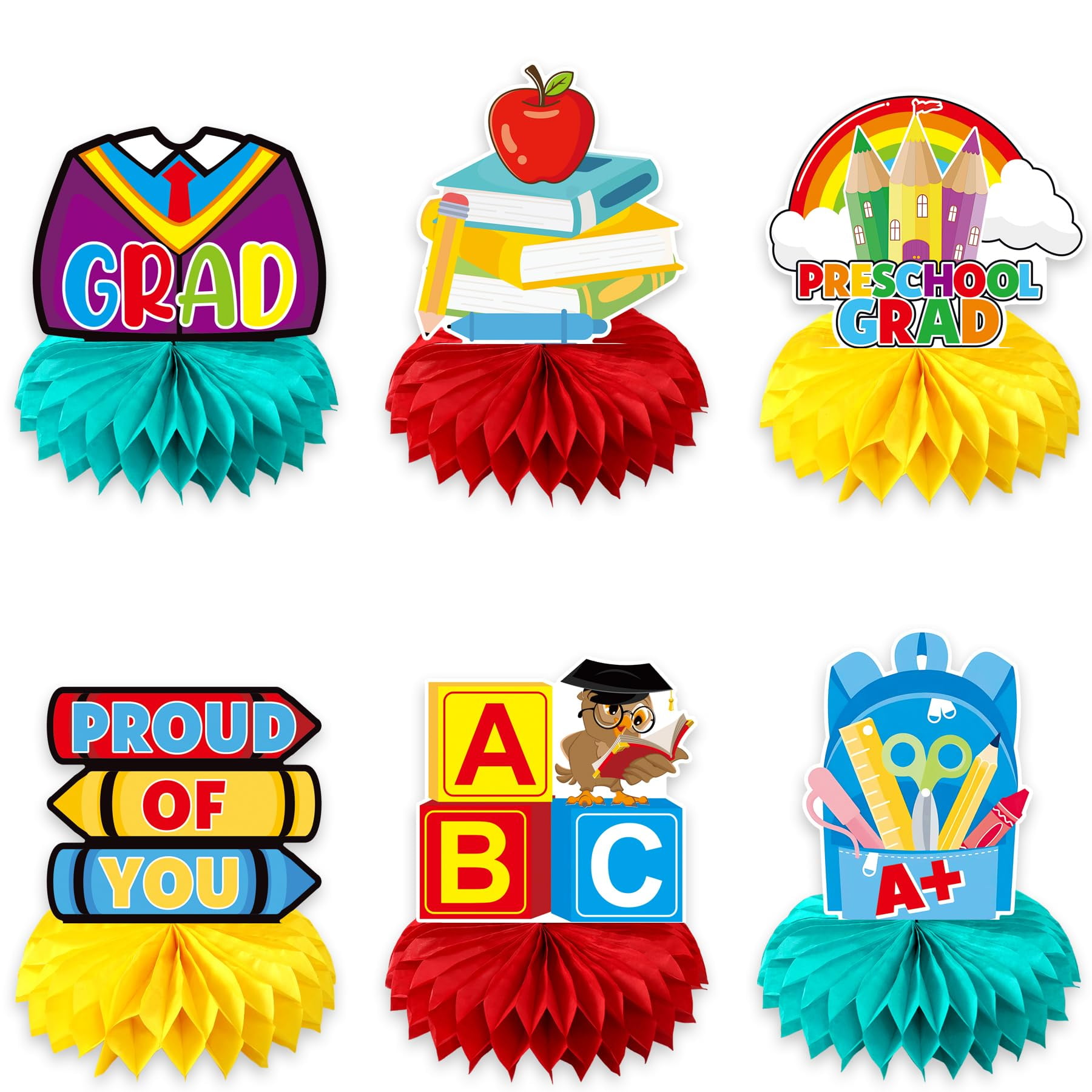 Kindergarten Graduation Party Decorations Preschool Grad Honeycomb ...