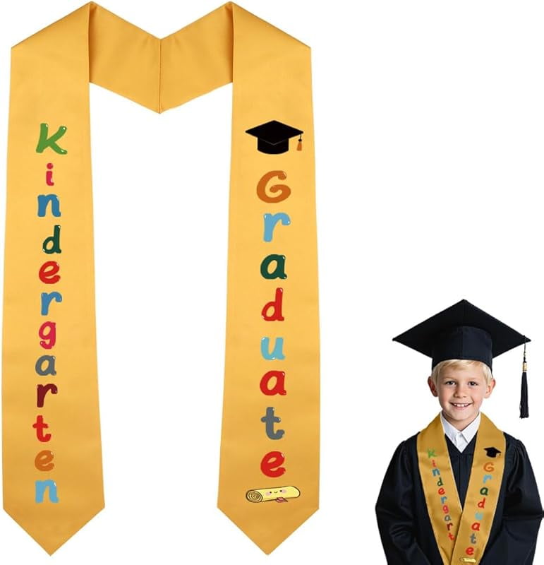 Kindergarten Graduation Sash,Unisex Kindergarten Preschool Graduation ...