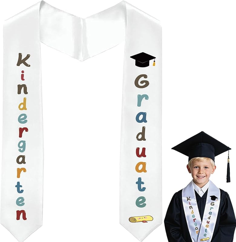 Kindergarten Graduation Sash,Unisex Kindergarten Preschool Graduation ...