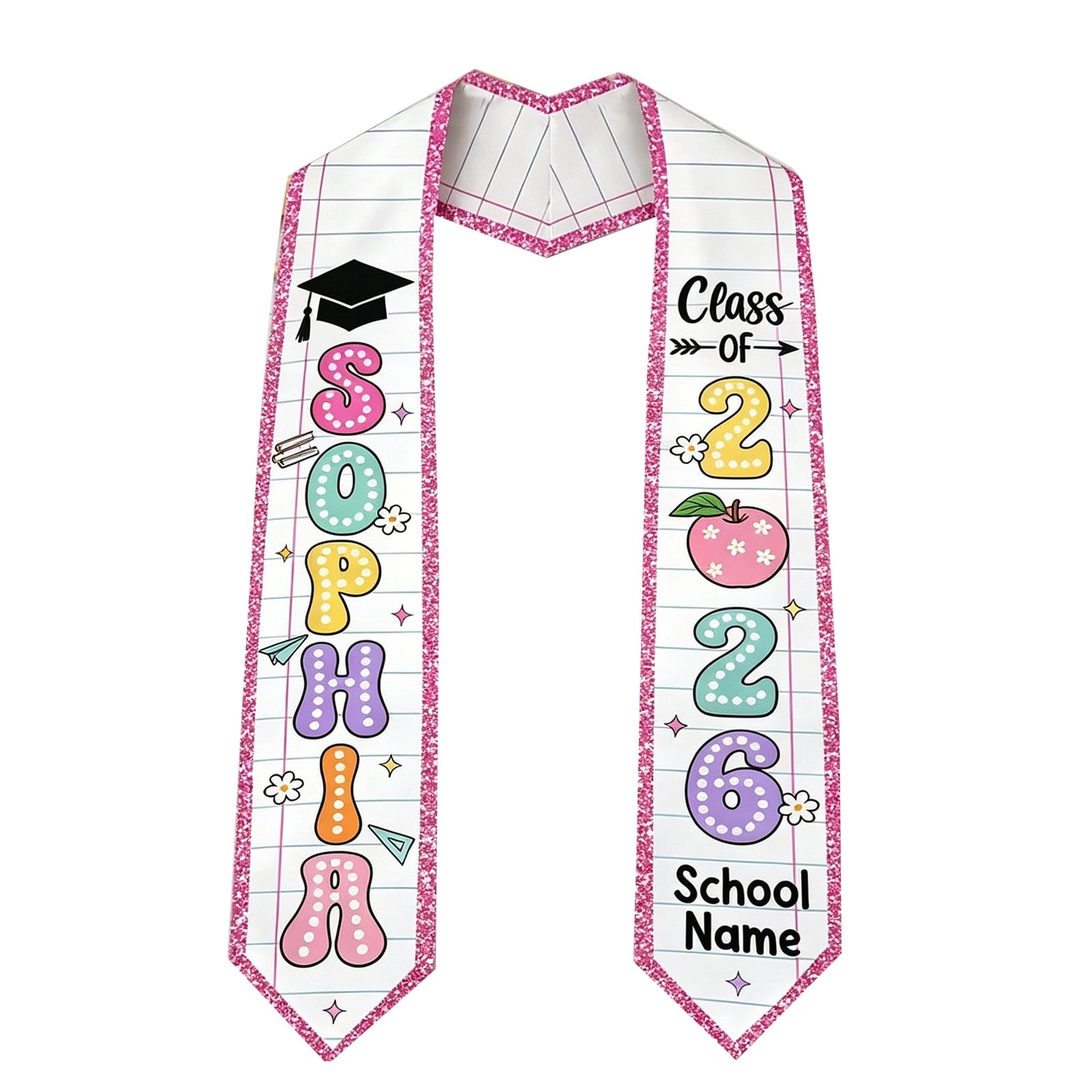 Kindergarten Graduation Satin Stole Kids Preschool Graduate Sash ...