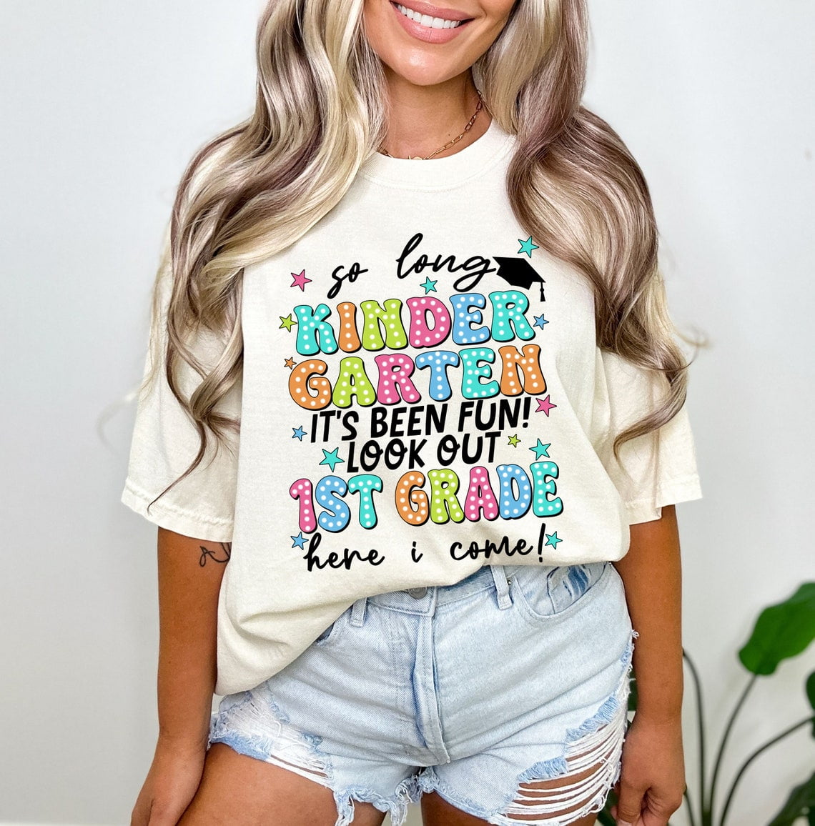 Kindergarten Graduation Shirt, Hello 1st Grade Shirt, Last Day Of ...