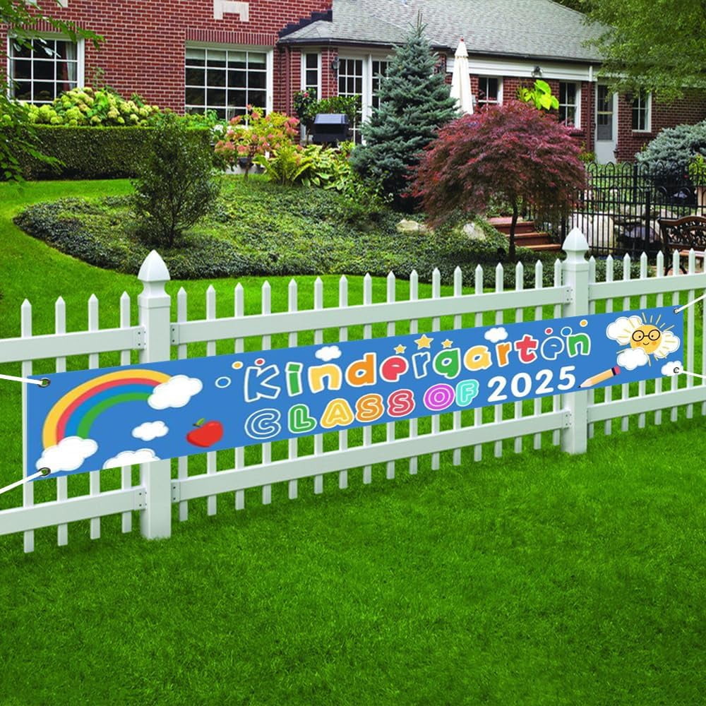 Kindergarten Graduation Yard Banner 118x19.7inches,Class Of 2025 ...