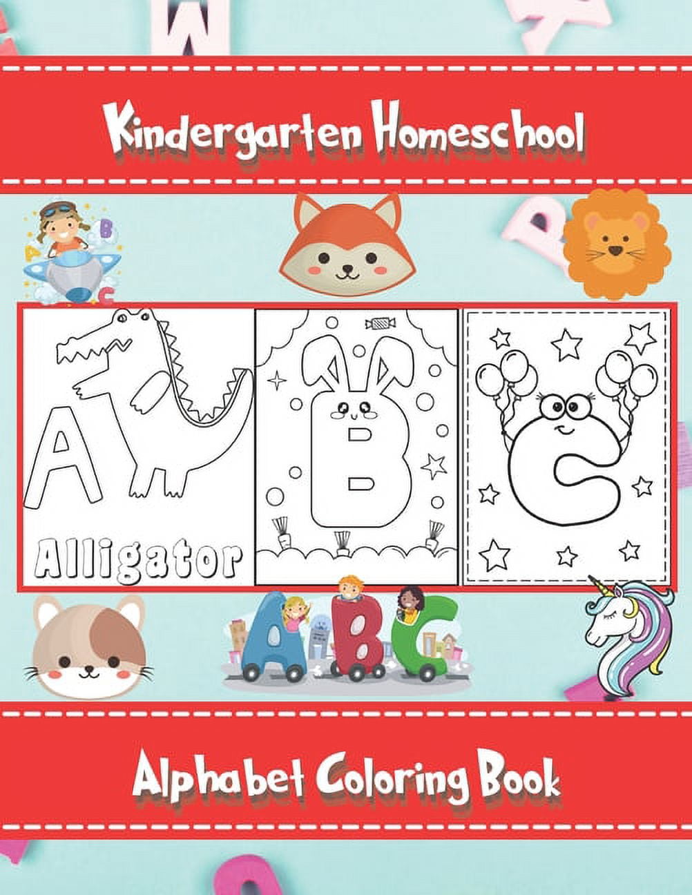 Kindergarten Homeschool Alphabet Coloring Book - Walmart.com
