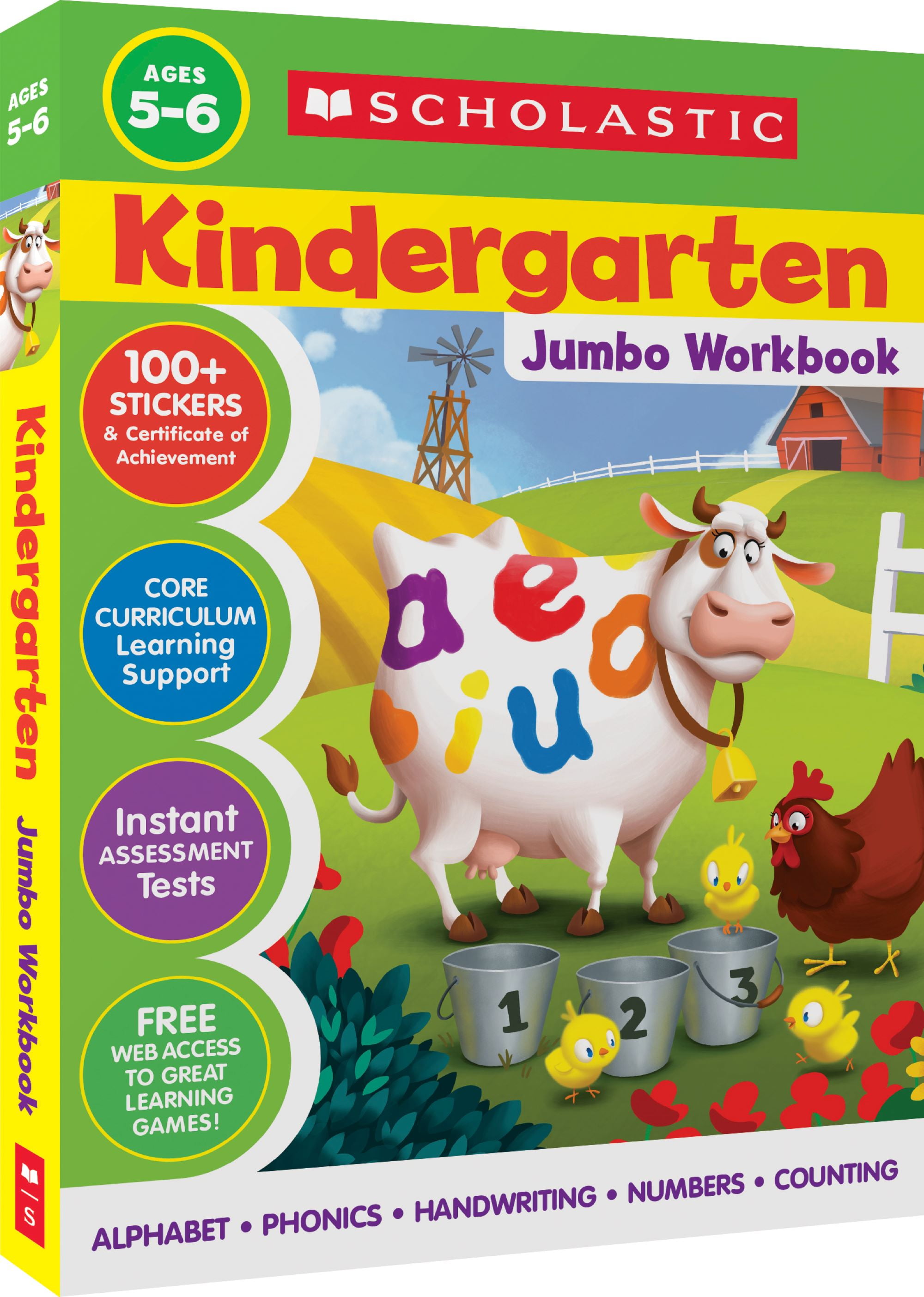 Scholastic Kindergarten Jumbo Workbook - Walmart.com