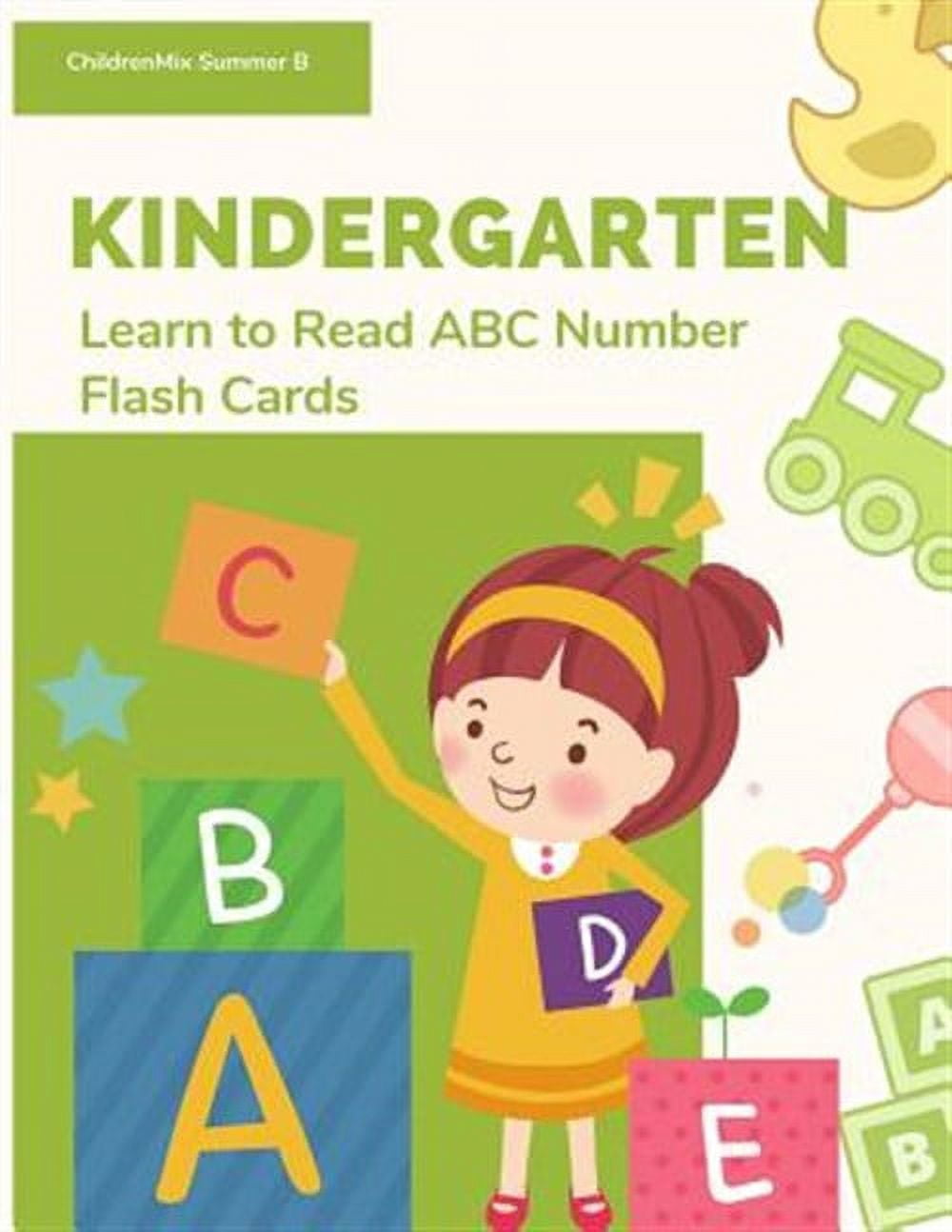 Kindergarten Learn to Read ABC Number Flash Cards: To Teach Kids to ...