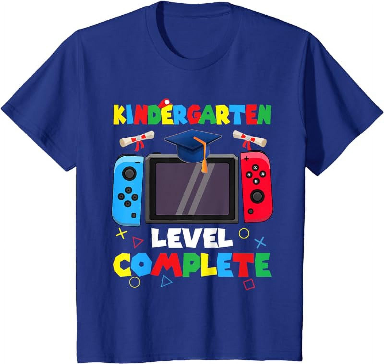 Kindergarten Level Complete Graduation Class 2024 Boys Gamer T-Shirt ...