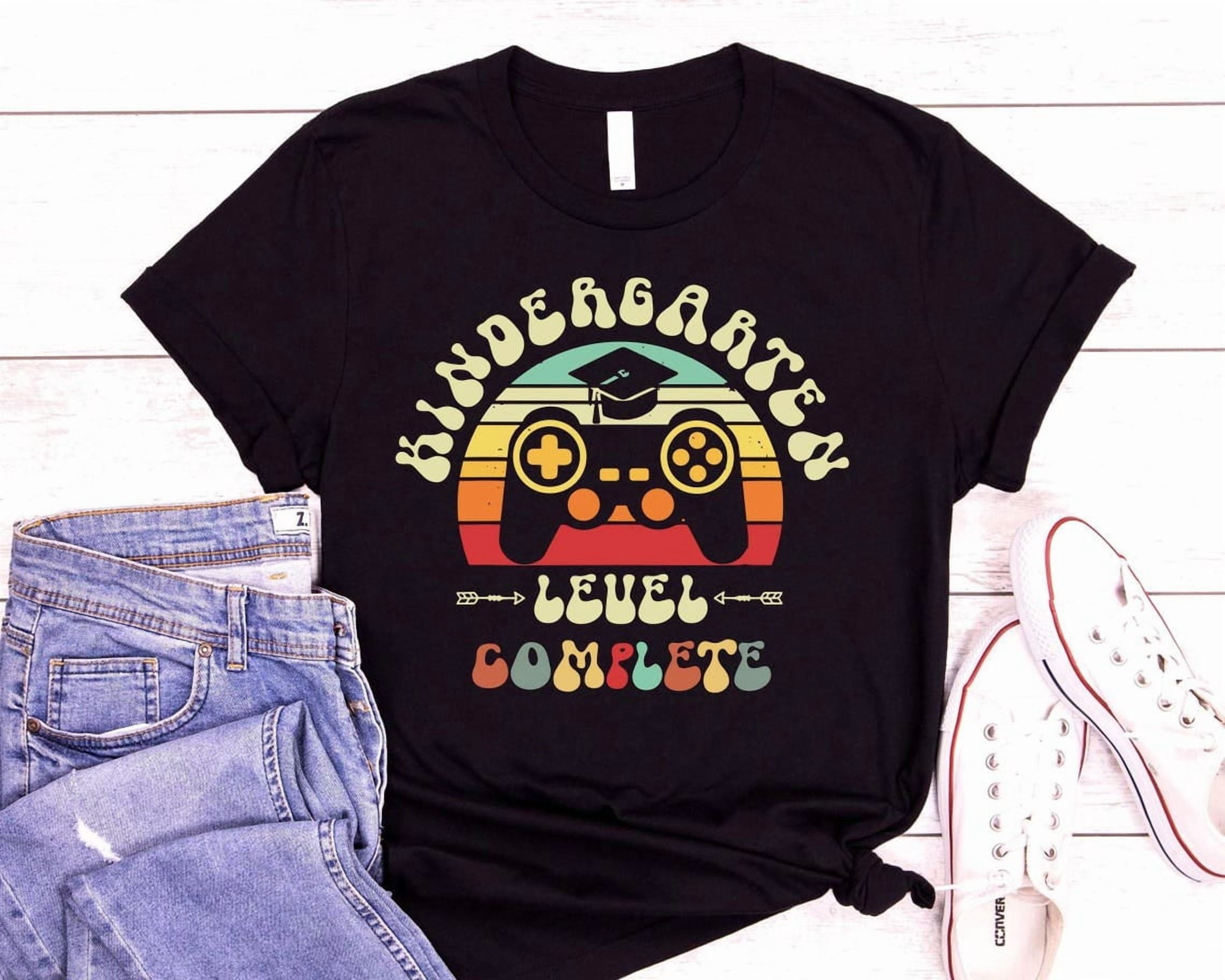 Kindergarten Level Complete Graduation Shirt,Kindergarten Grad 2024 Tee ...
