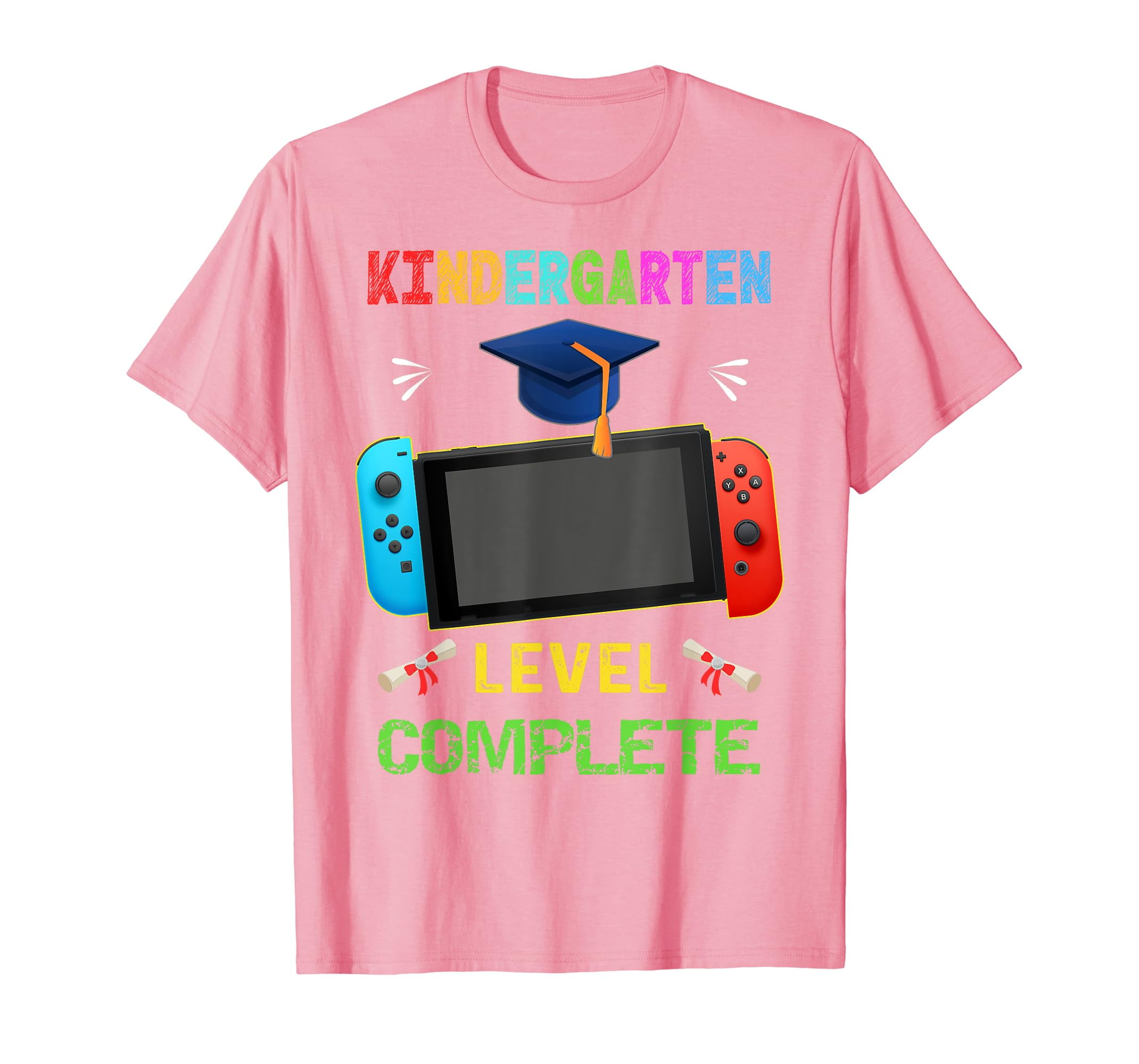 Kindergarten Level Complete Graduation class gamer Game Gaming Unisex T ...