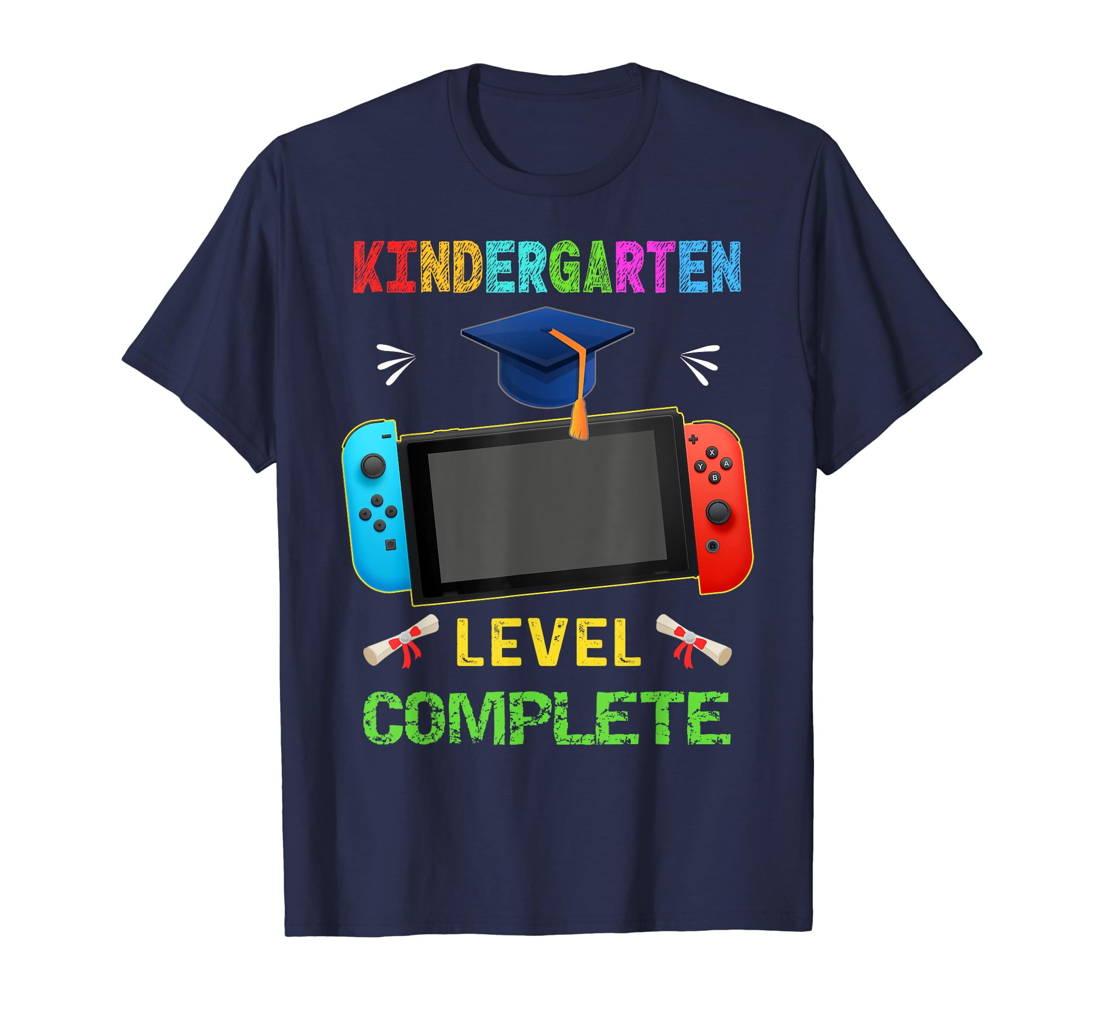 Kindergarten Level Complete Graduation class gamer Game Gaming Unisex T ...