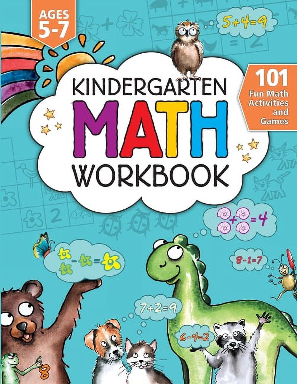 Kindergarten Math Activity Workbook: 101 Fun Math Activities and Games ...