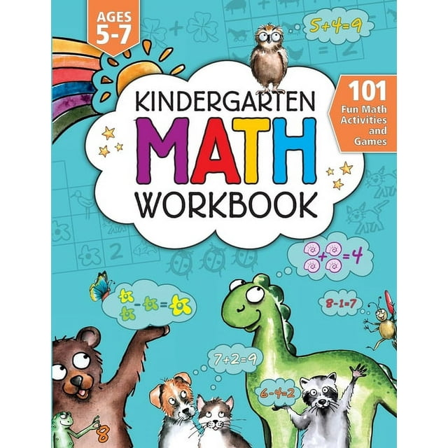 Kindergarten Math Activity Workbook: 101 Fun Math Activities and Games ...