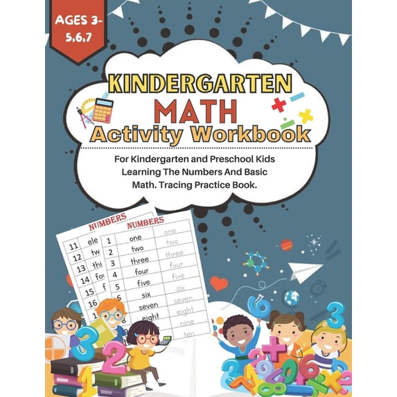Kindergarten Math Activity Workbook: For Kindergarten and Preschool ...