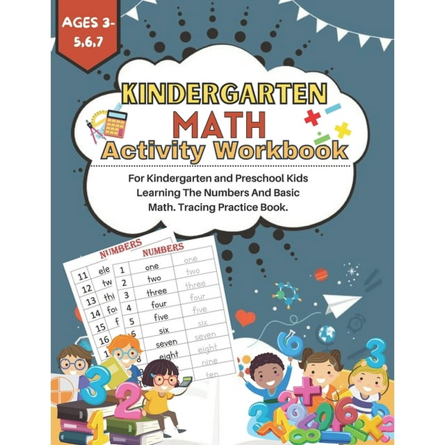 Kindergarten Math Activity Workbook: For Kindergarten and Preschool ...