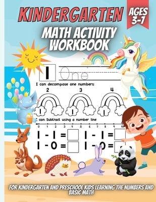 Pre-Owned Kindergarten Math Activity Workbook: For Kindergarten and ...