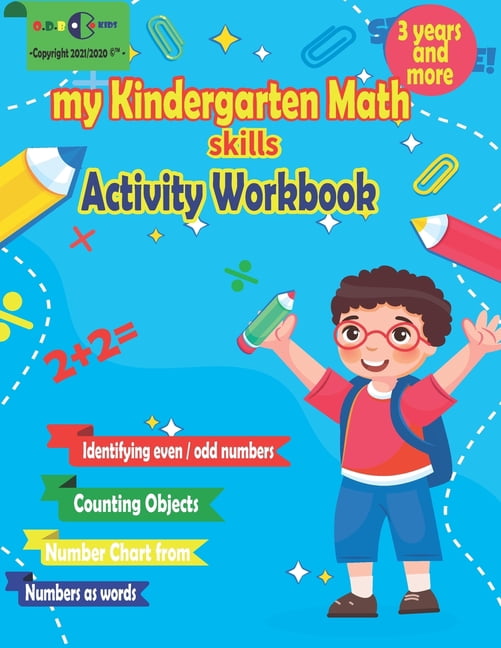 my Kindergarten Math skills Activity Workbook: School Skills Activity ...