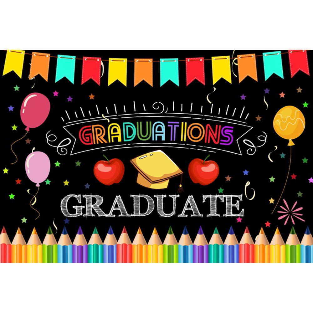 Kindergarten Preschool Graduate Backdrop for Photography Congrats Grad ...