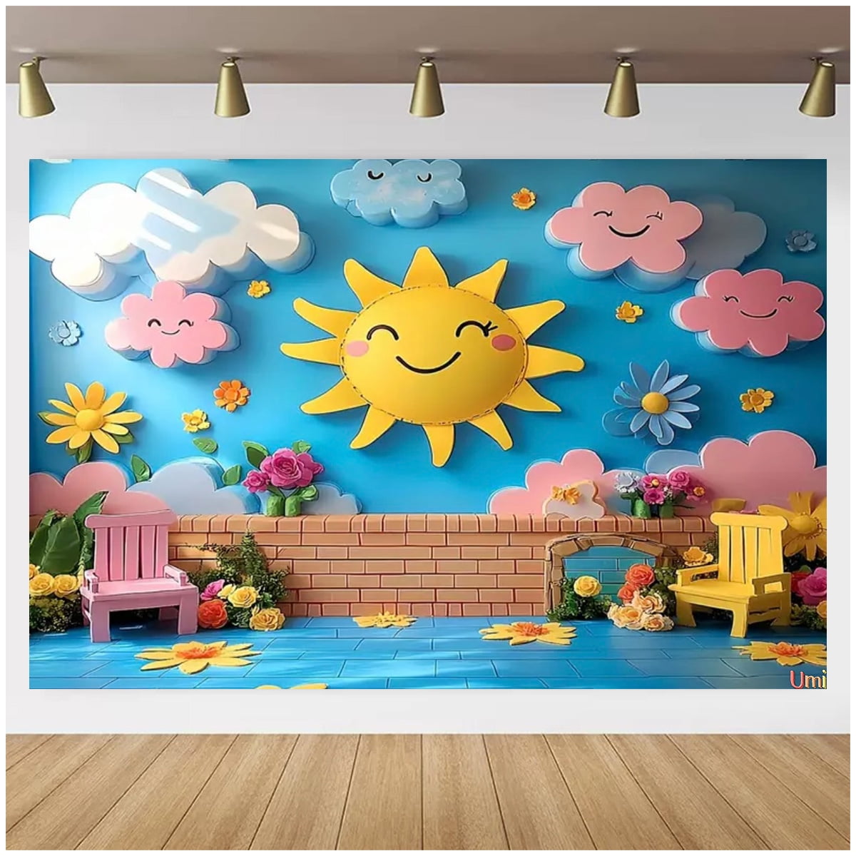 Kindergarten School Age Return to School Graduation Season Campus Gathering Display Background ...