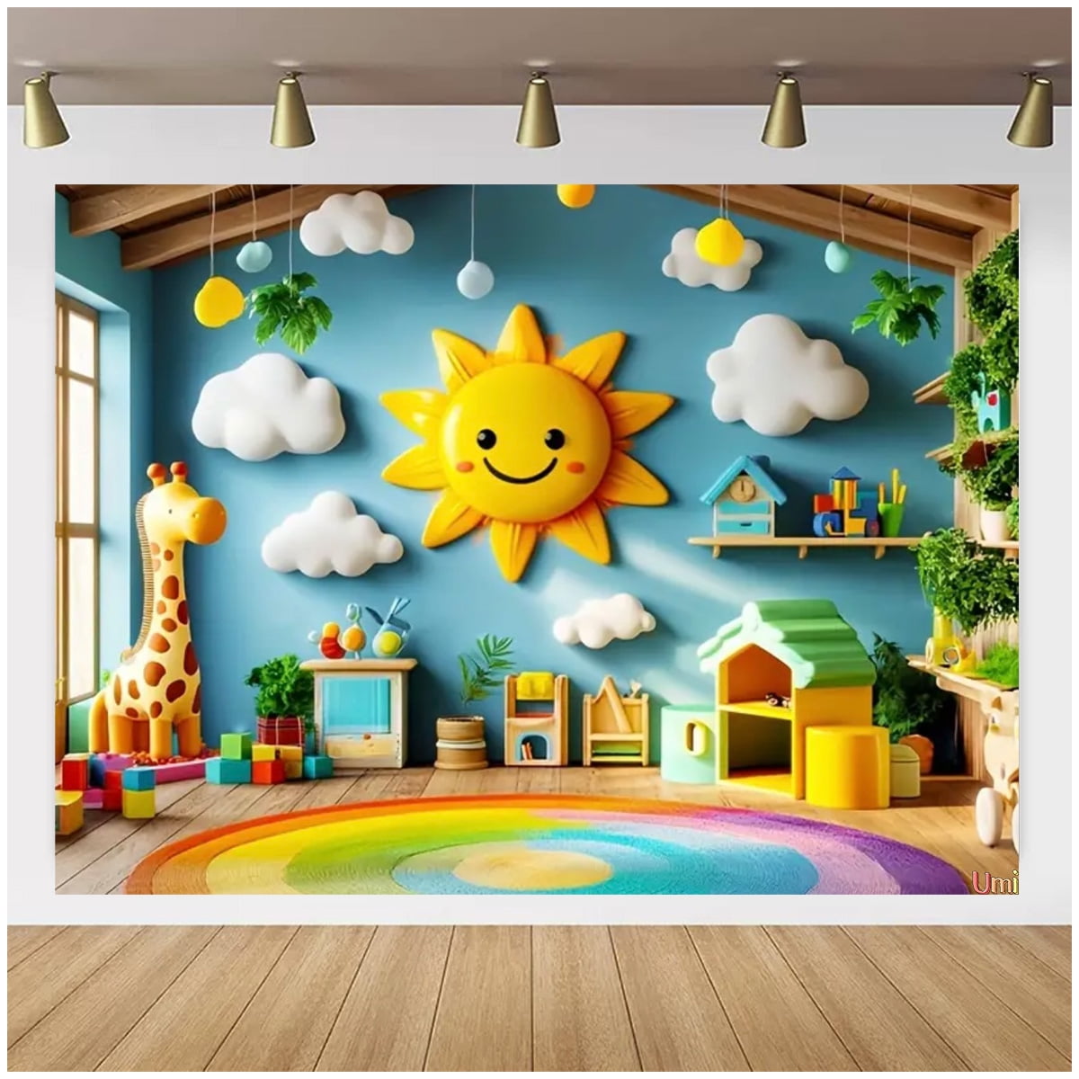 Kindergarten School Age Return to School Graduation Season Campus Gathering Display Background ...