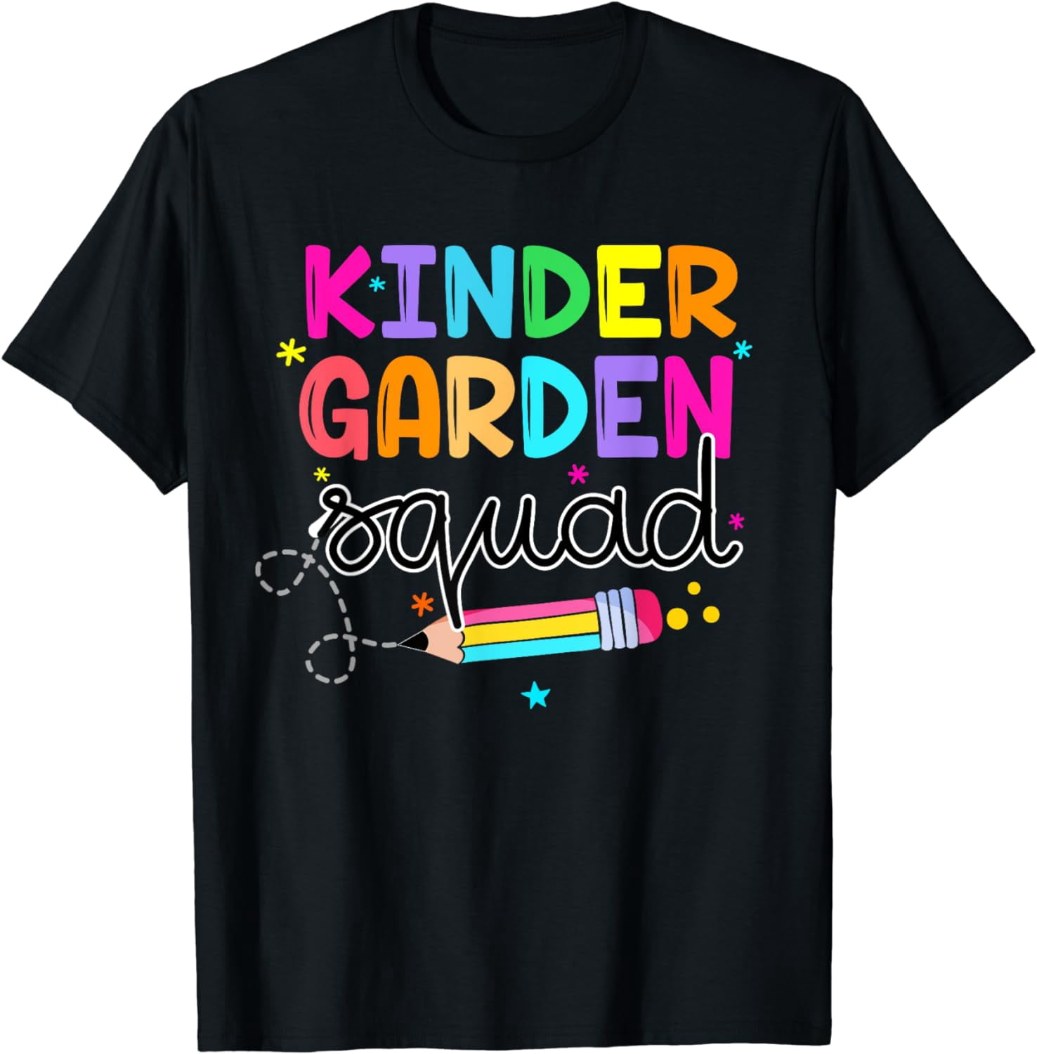 Kindergarten Squad Girls Boys Teacher Team Kinder Squad T-Shirt ...